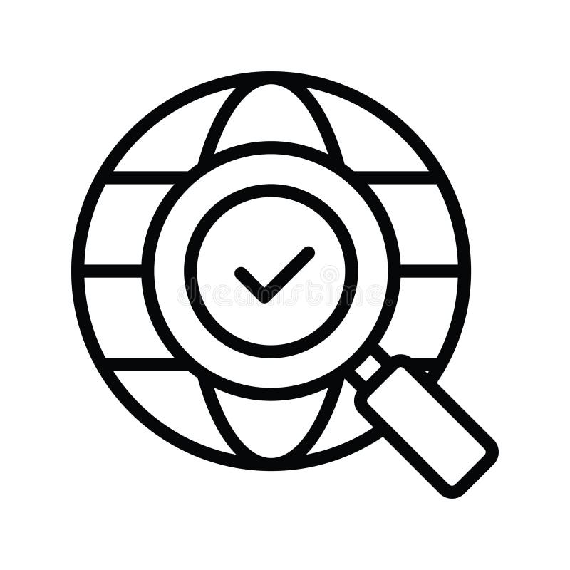 Global Access Vector Outline Icon Design Illustration. Cloud Computing ...