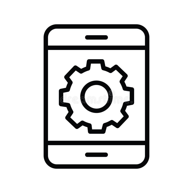 Cloud Settings Vector Solid Icon Design Illustration. Cloud Computing ...