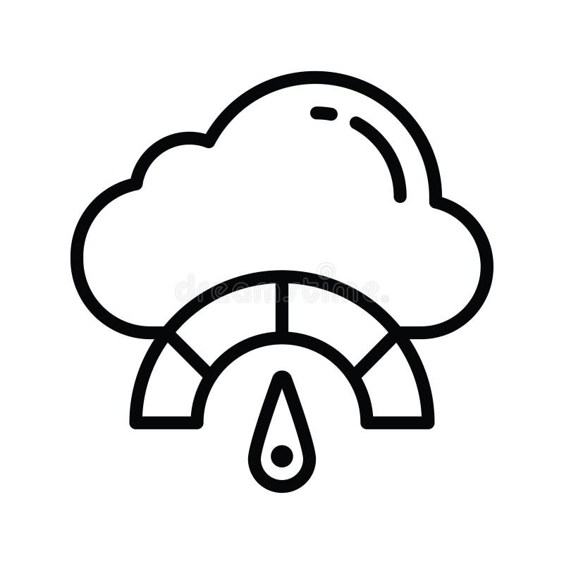 Cloud Speed Vector Outline Icon Design Illustration. Cloud Computing Symbol on White Background ...