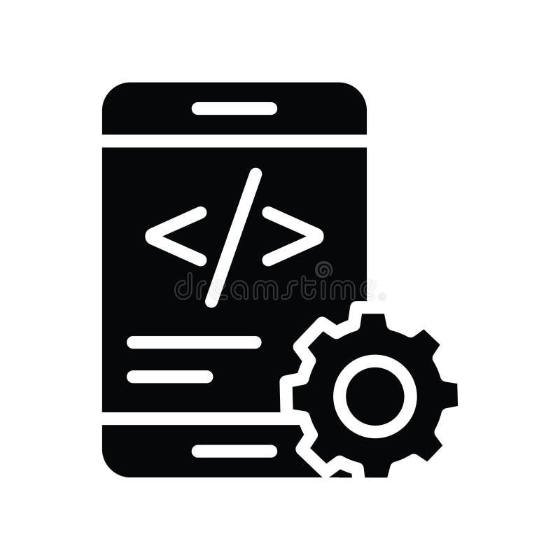 App Development Vector Outline Icon Design Illustration. Cloud Computing Symbol on White ...