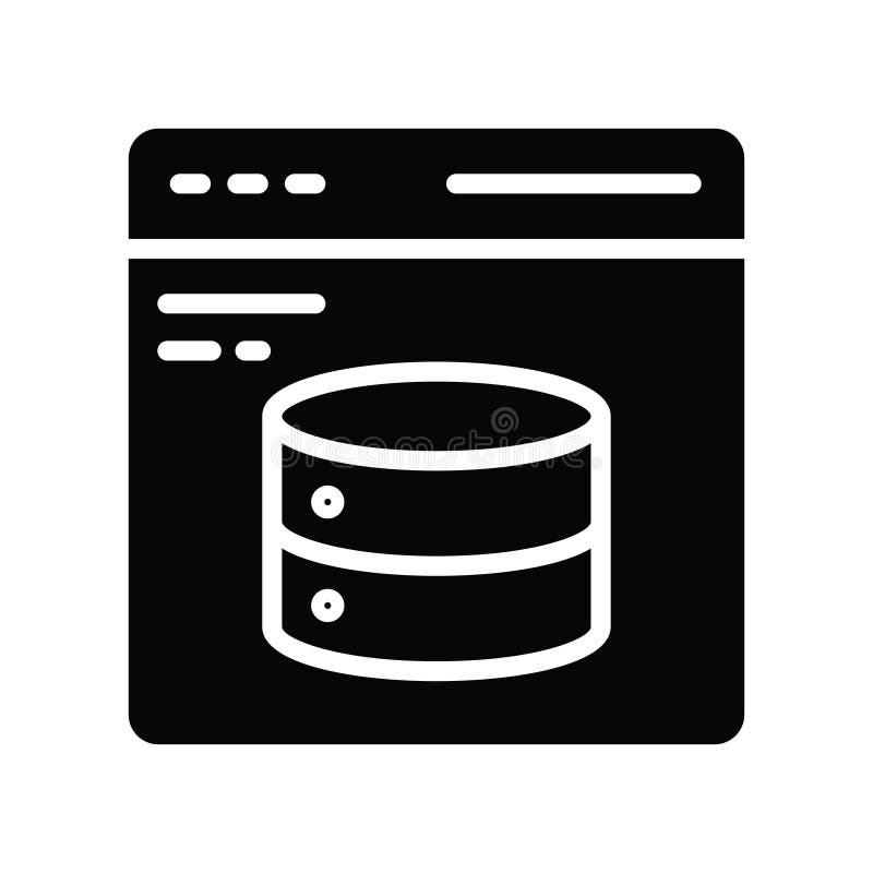 Cache Memory Vector Solid Icon Design Illustration. Cloud Computing ...