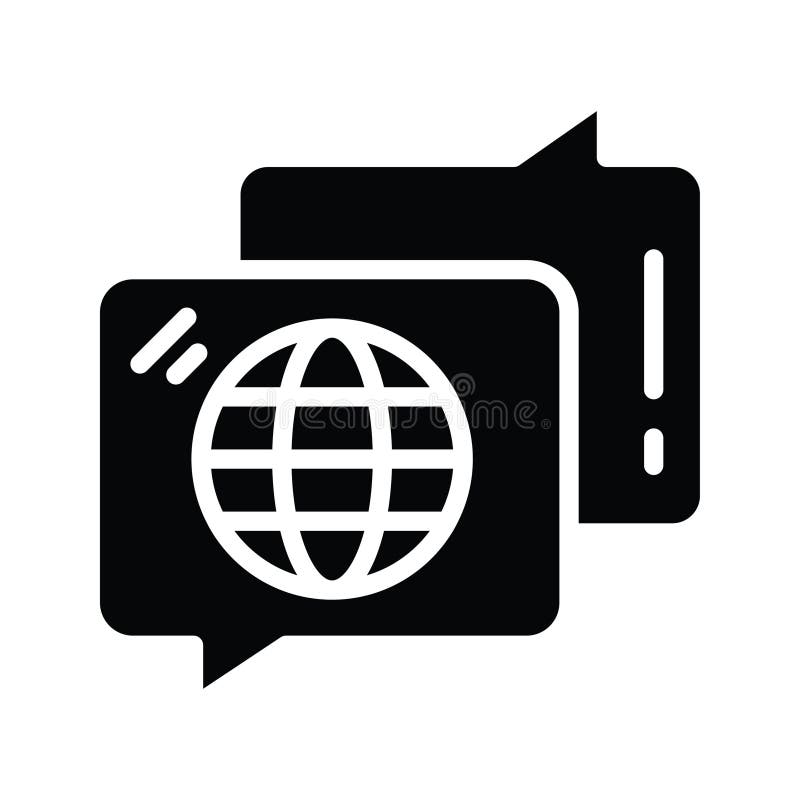 Global Network Vector Outline Icon Design Illustration. Cloud Computing Symbol on White ...