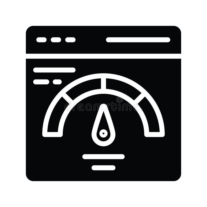 Cloud Speed Vector Solid Icon Design Illustration. Cloud Computing ...