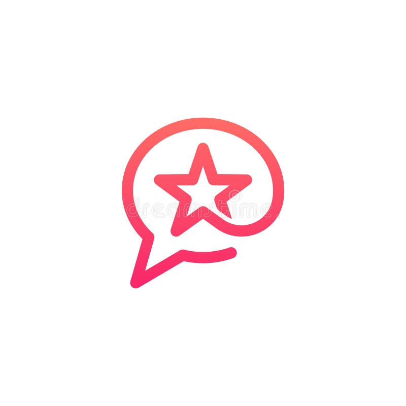 Chat Star Logo Design, Talk Star Logo, Reviews, Ratings, Icon, Vector ...