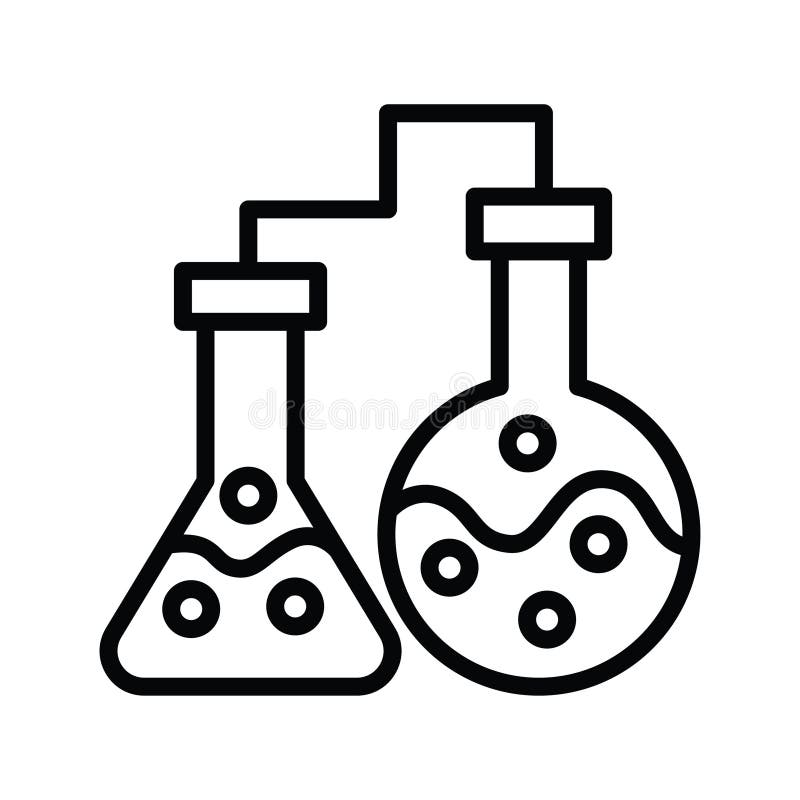Chemical Practical Vector Outline Icon Design Illustration. Engineering ...