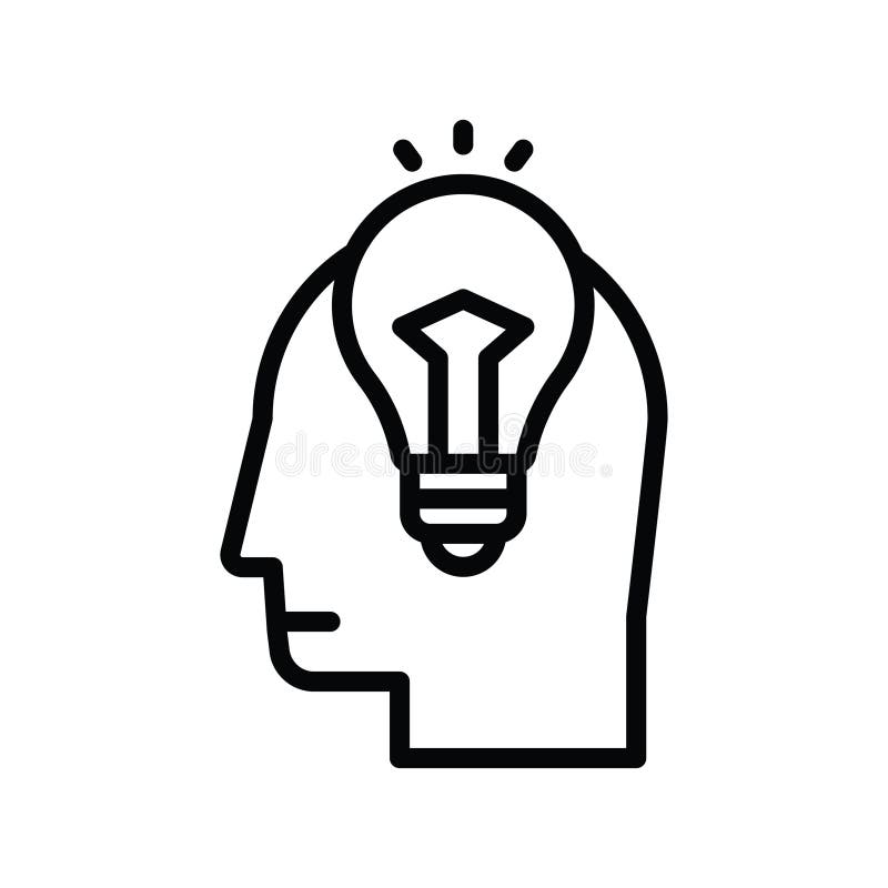 Creative Thought Vector Outline Icon Design Illustration. Engineering ...