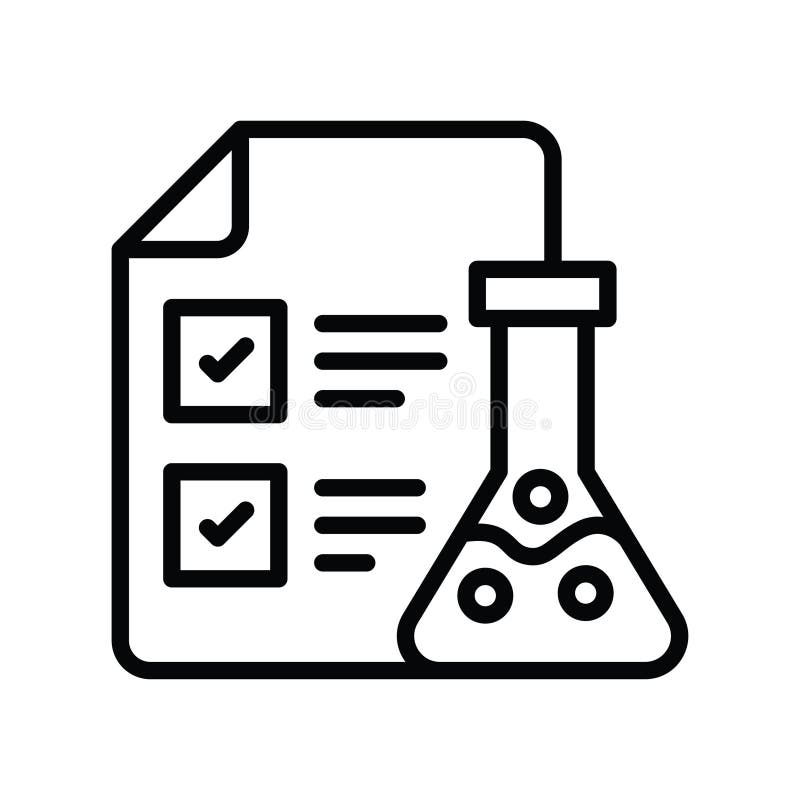 Lab Tested Laboratory Testing Glassware Symbol Sticker Label Circle ...