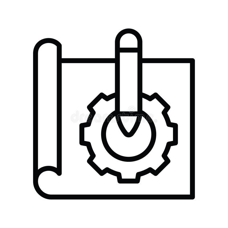 Prototype Vector Outline Icon Design Illustration. Engineering Symbol on White Background EPS 10 ...