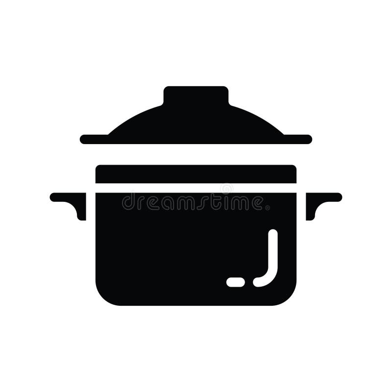 Casserole Vector Solid Icon Design Illustration. Housekeeping Symbol on ...