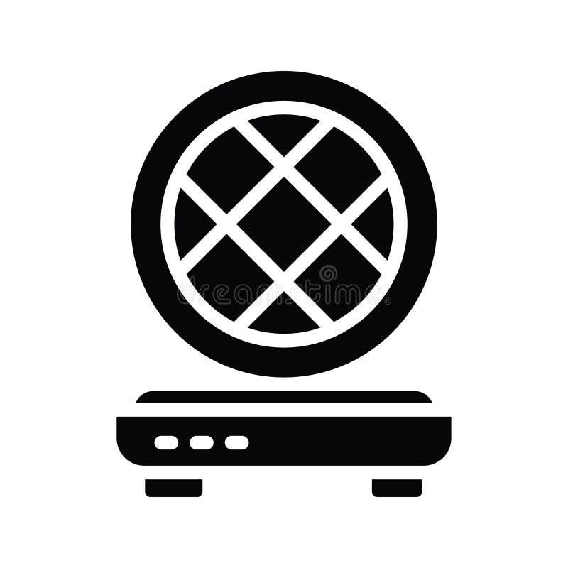 Pie Maker Vector Solid Icon Design Illustration. Housekeeping Symbol on ...