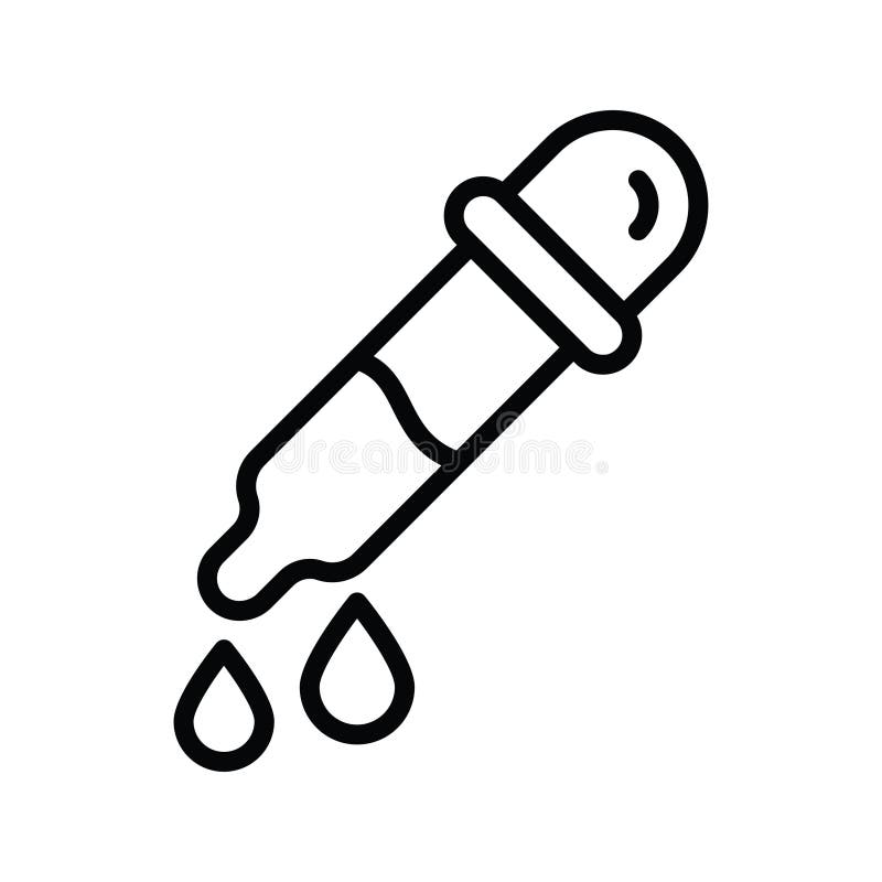 Dropper Vector Filled Outline Icon Style Illustration. EPS 10 File ...