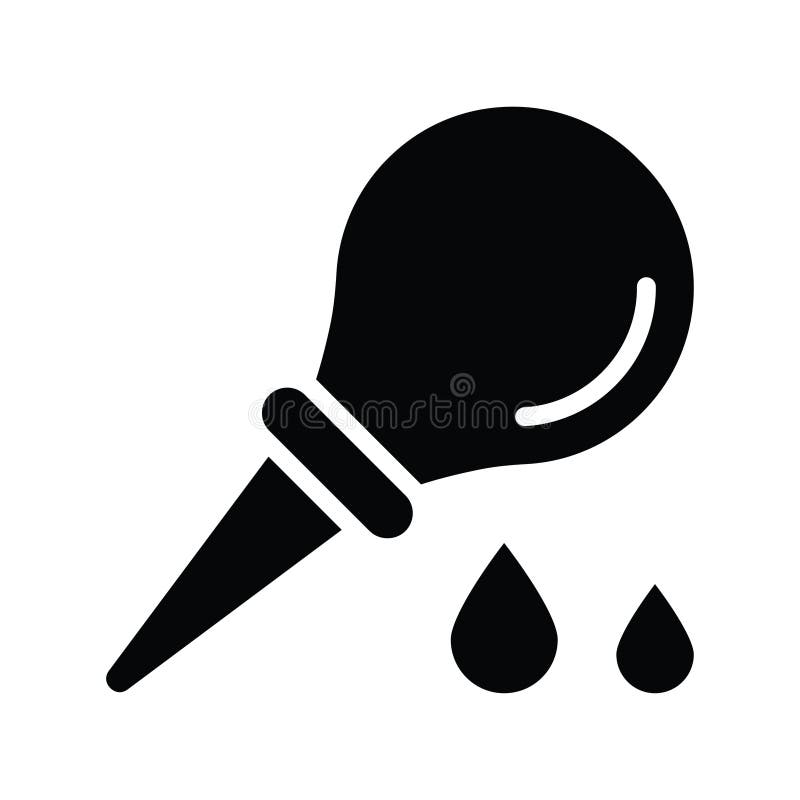 Eye Dropper Vector Solid Icon Design Illustration. Medical Symbol on ...