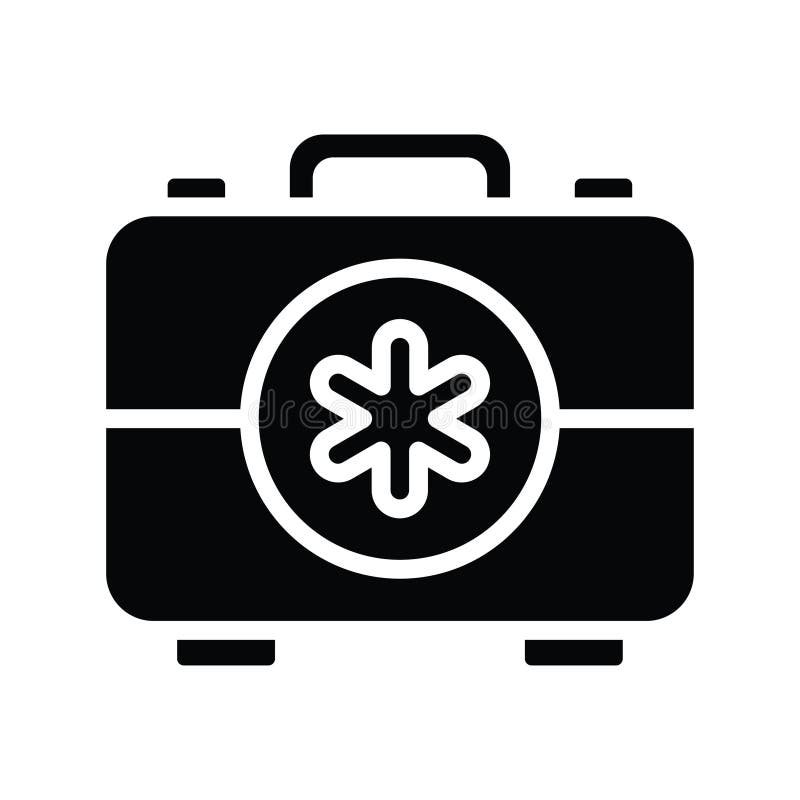 First Aid Vector Solid Icon Design Illustration. Medical Symbol on ...