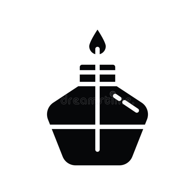 Lab Burner Vector Solid Icon Design Illustration. Medical Symbol on ...