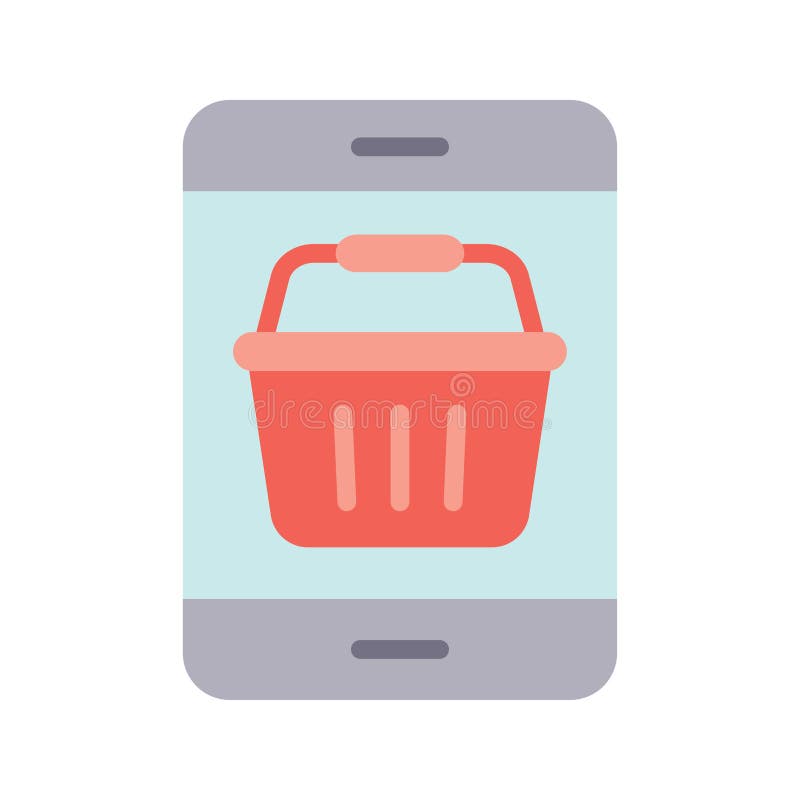 M Commerce Vector Flat Icon Design Illustration. Product Management ...