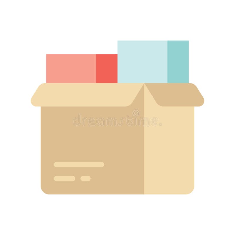 Order Packaging Vector Flat Icon Design Illustration. Product ...