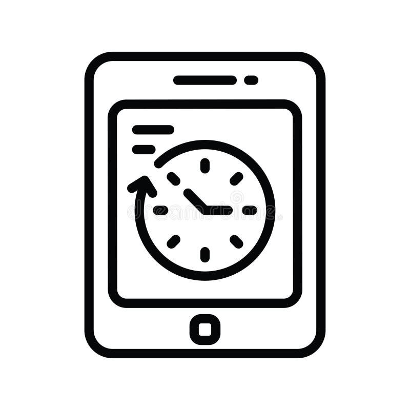 Backup Process Vector Outline Icon Design Illustration. Product ...