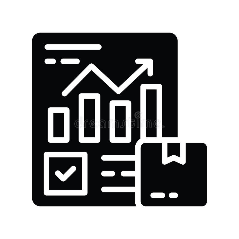 Product Analysis Vector Solid Icon Design Illustration. Product ...