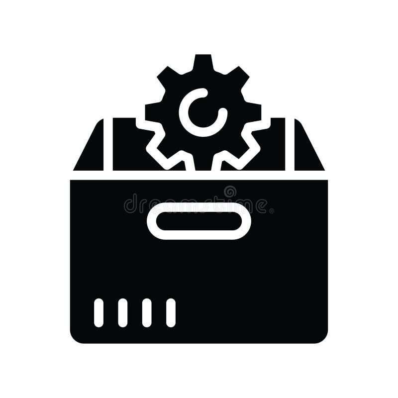 Product Management Vector Solid Icon Design Illustration. Product ...