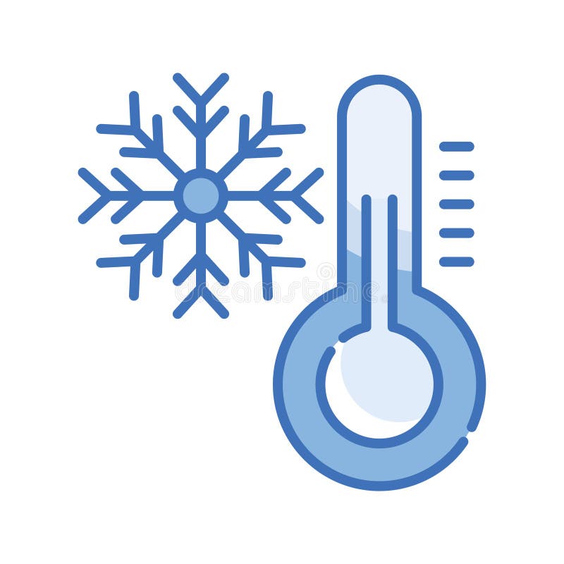 Cooling Vector Blue Series Icon Design Illustration. Air Conditioning ...
