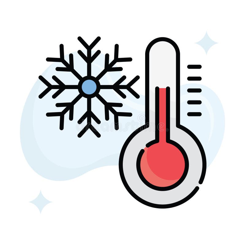 Cooling Vector Filled Outline with Background Icon Design Illustration ...