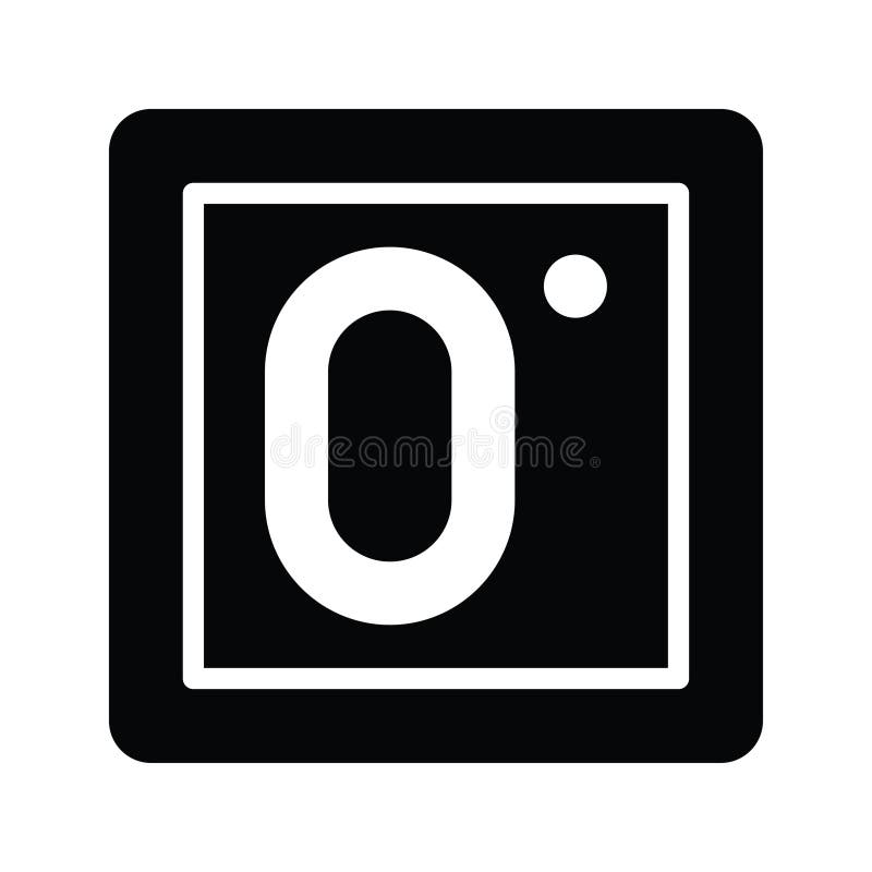 Zero Point Vector Solid Icon Design Illustration. Stock Vector ...