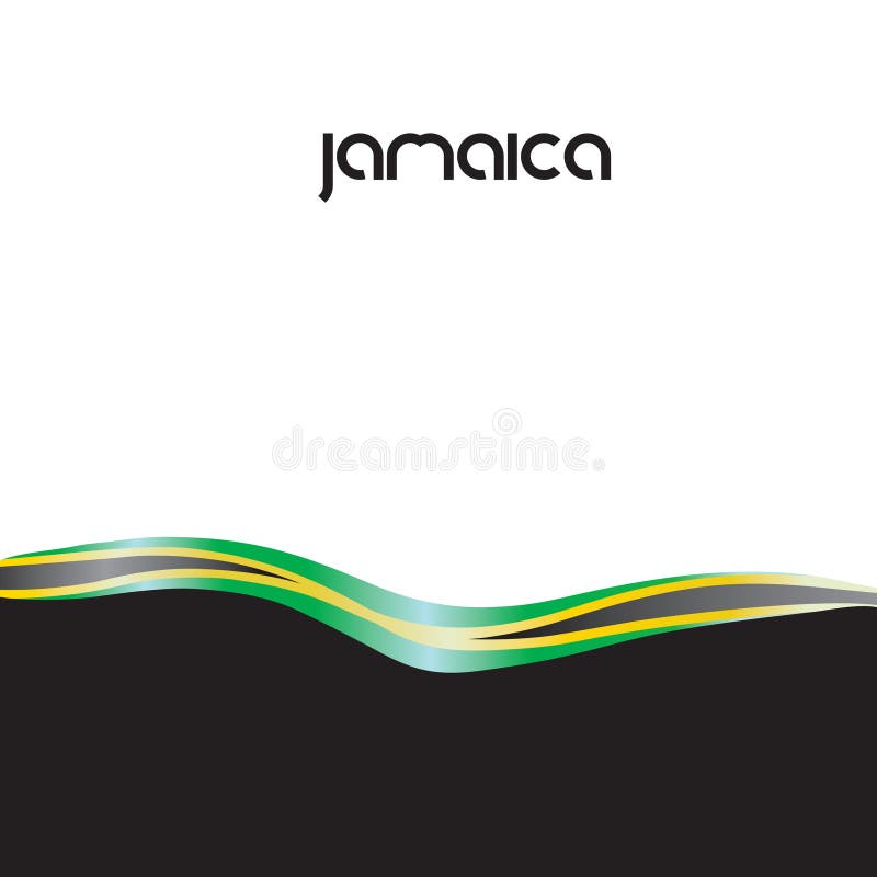 Jamaica Flag stock vector. Illustration of vector, striking - 286144402
