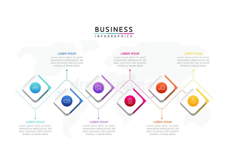 Vector Business Presentation Connecting Steps Infographic Template ...