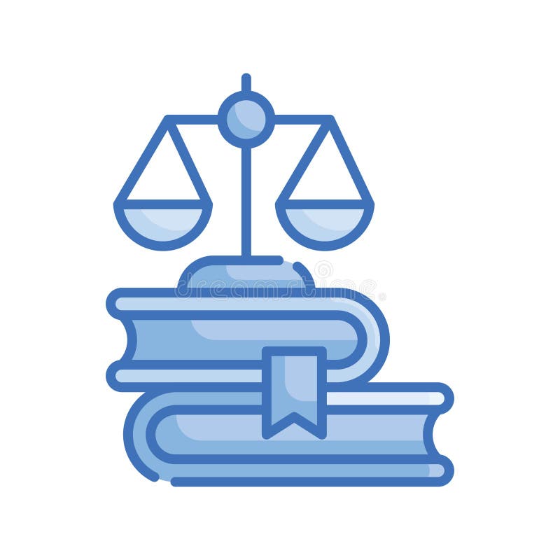 Business Law Vector Blue Series Icon Style Illustration. EPS 10 File ...