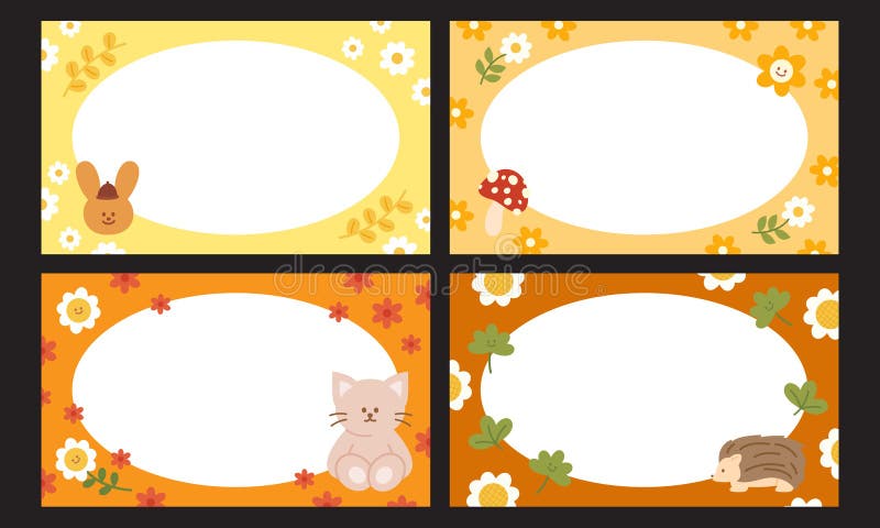 Set of Frames, Banners, Name Tags, Memo, Sticky Notes, Wallpapers ...