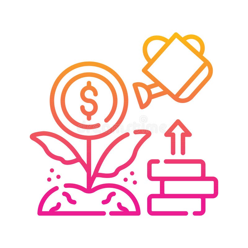 Investment Vector Gradient Icon Style Illustration. EPS 10 File Stock ...