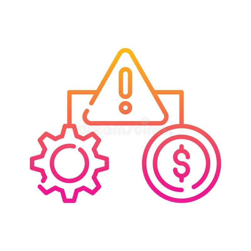 Risk Management Vector Gradient Icon Style Illustration. EPS 10 File ...