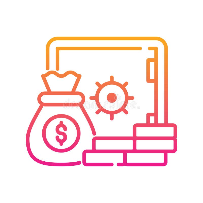Savings Vector Gradient Icon Style Illustration. EPS 10 File Stock ...