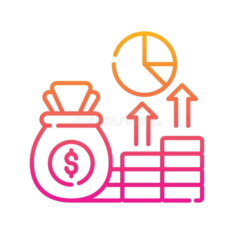 Investment Vector Blue Series Icon Style Illustration. EPS 10 File ...