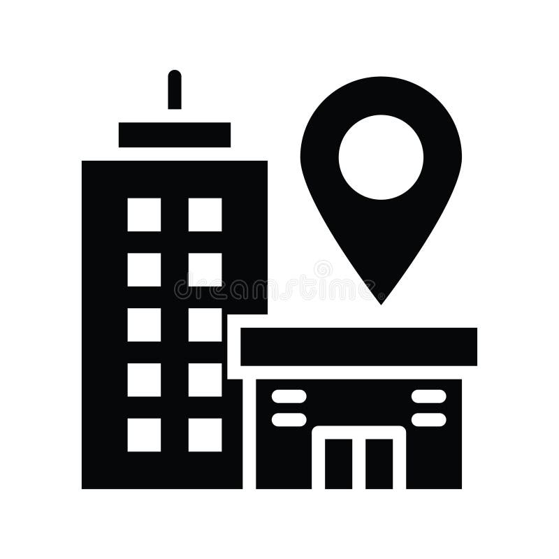 Map Location Vector Outline Icon Style Illustration. Eps 10 File Stock ...