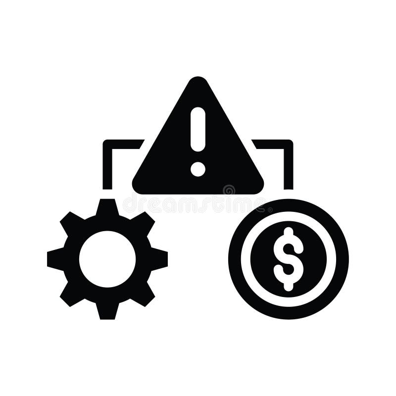 Risk Management Vector Solid Icon Style Illustration. EPS 10 File Stock ...