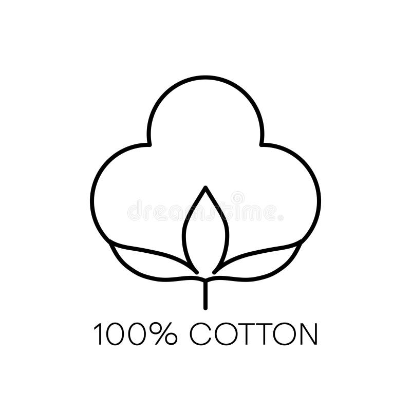 Cotton Line Icon. Flower, Plant, Fiber. Fabric Concept. Vector ...