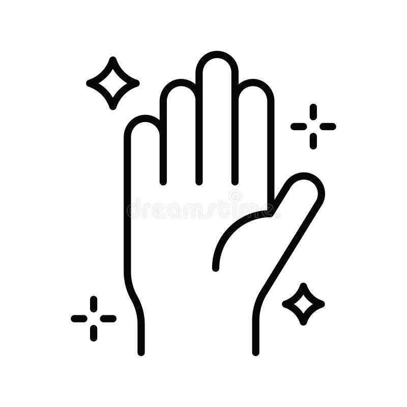 Hand Washing Vector Outline Icon Style Illustration. EPS 10 File Stock ...