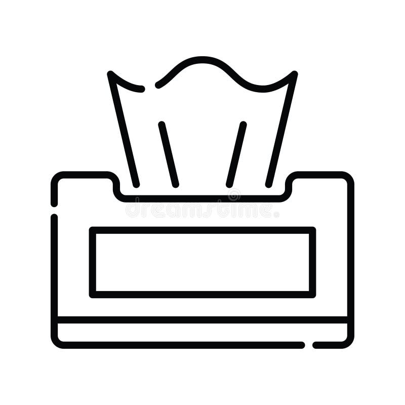 Napkins Vector Outline Icon Style Illustration. EPS 10 File Stock ...