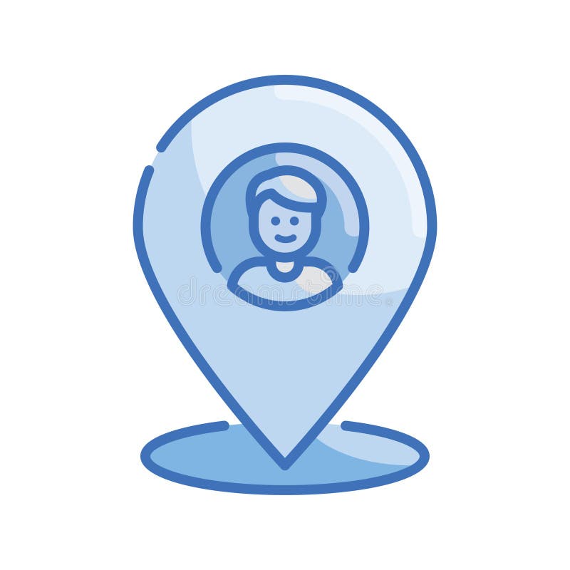 Location Vector Blue Series Icon Style Illustration. Eps 10 File Stock ...