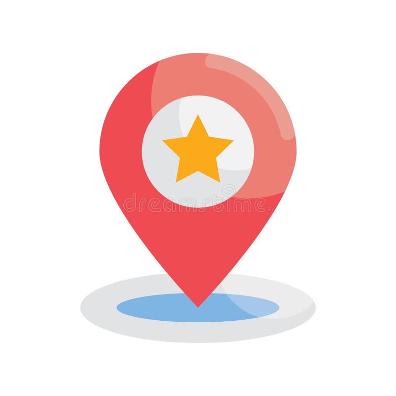 Pin Point Vector Flat Icon Style Illustration. Eps 10 File Stock Vector ...