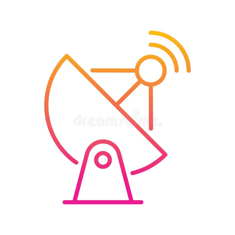 Gps Signal Vector Gradient Icon Style Illustration. Eps 10 File Stock ...