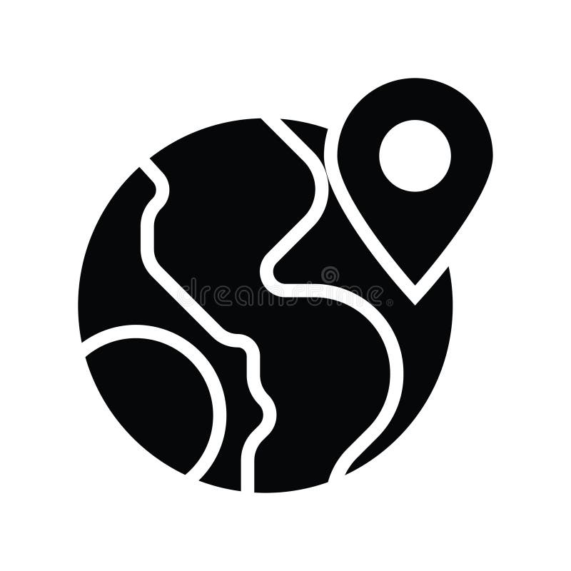 Geo Location Vector Solid Icon Style Illustration. Eps 10 File Stock ...