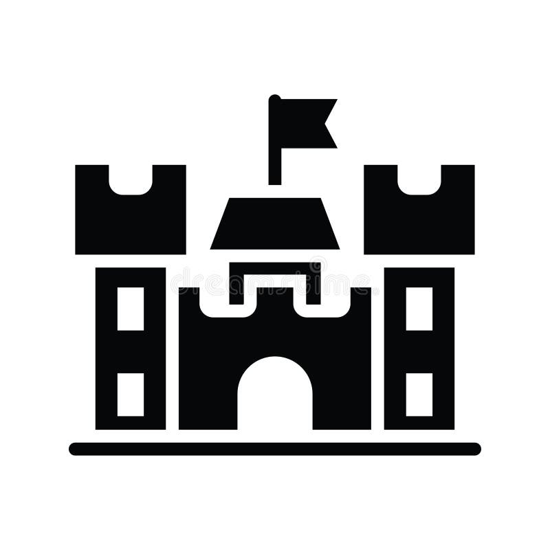 Castle Vector Solid Icon Style Illustration. Eps 10 File Stock Vector ...