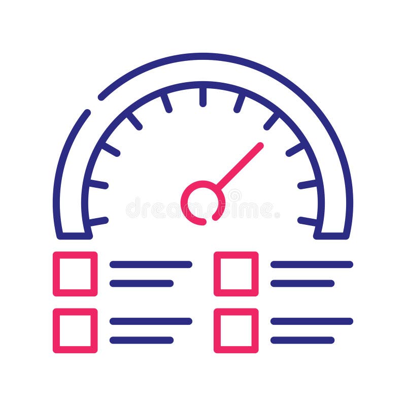 Leading Indicator Vector Two Color Lines Icon Style Illustration. EPS ...