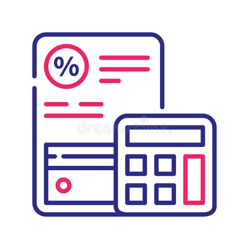 Statistics Vector Two Color Lines Icon Style Illustration. EPS 10 File ...