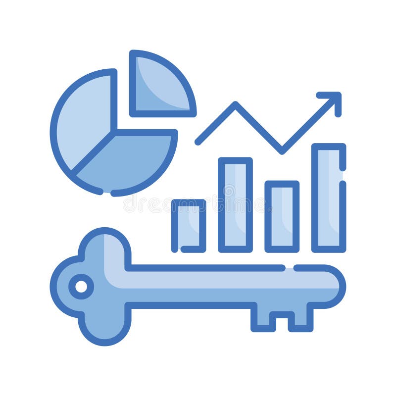 Key Performance Indicator Vector Blue Series Icon Style Illustration ...