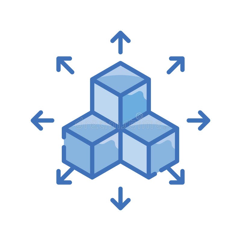 Transformation Vector Blue Series Icon Style Illustration. EPS 10 File ...