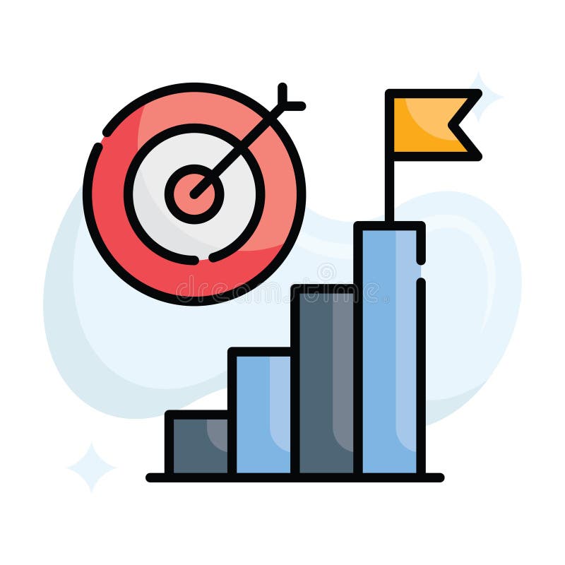 Goal Vector Filled Outline Icon Style Illustration. EPS 10 File Stock ...