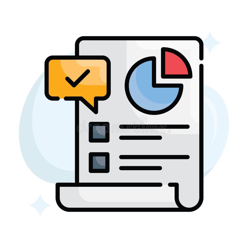 Reports Vector Filled Outline Icon Style Illustration. EPS 10 File ...